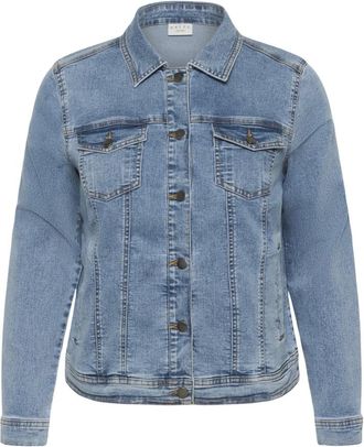 Kaffe Curve Femme, Vestes, Bleu, Taille: 52 FR Veste en jean