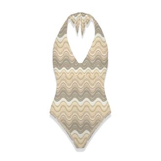 MC2 Saint Barth Meereskleidung Multicolor Stil - - Swimwear - Damen - Beige - M