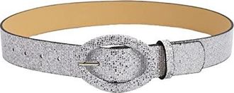 Generic Ceinture &eacute;Lastique Femme - Ceinture &Eacute;l&eacute;gante pour Femmes en Cuir PU Brillant avec Boucle D&eacute;corative Sunword pour Tenue