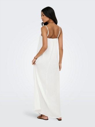 Jacqueline de Yong Maxikleid JDYTHEISJAZ LIFE S/L MAXI DRESS WVN NOOS Baumwolle, regular fit, Musselin Qualit&auml;t