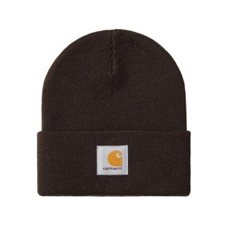 Carhartt Work in Progress Short Watch Hat - - Accessories - Herren - Braun - ONE SIZE