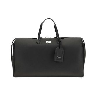 Dolce & Gabbana Weekender-Tasche aus strukturiertem Leder - - Bags - Herren - Schwarzk - ONE SIZE