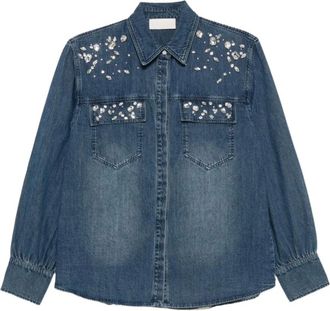 iBlues Iblaggravi Chemise - Femme - Blouses et Chemises - Bleu - Taille: 42 FR