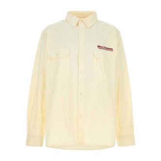 Willy Chavarria Oversize Baumwollhemd - - Shirts - Herren - Gelb - L