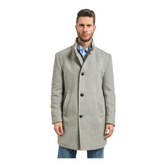 Bugatti Homme, Manteaux, Gris, Taille: 2XL Manteau &agrave; col montant