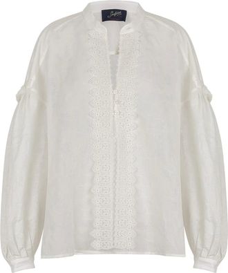 Seafarer Femme, Blouses et Chemises, Blanc, Taille: 36 FR Camicia Lena