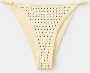 Mango Culotte bikini &agrave; clous jaune - Femme - XS - MANGO