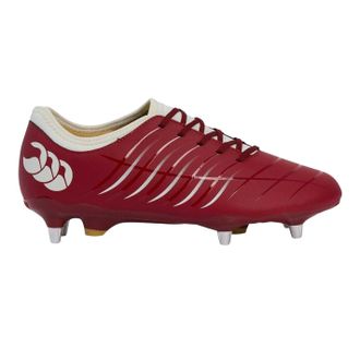 Canterbury Of New Zealand Phoenix 2.0 Rugby-Stiefel f&uuml;r weichen Boden f&uuml;r Herren, Zum Schn&uuml;ren (Rote Dahlie)