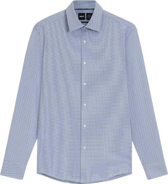 HUGO BOSS Hank Hemd f&uuml;r Herren, Kentkragen (Blau)
