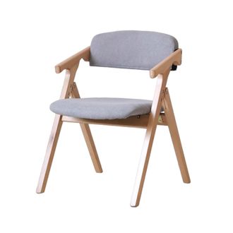 Generic Klappstuhl Gepolstert Stoff mit Lehne Hoher Belastbarkeit Klappst&uuml;hle Esszimmer Mit Handlauf Klappstuhl Holz Indoor Platzsparend f&uuml;r G&auml;ste K&uuml;che B&uuml;ro 