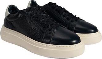 Desa Chaussures d&eacute;contract&eacute;es &agrave; Lacets Man - Tige en Cuir, Fermeture &agrave; Lacets, Talon Plat, Respirantes | Bleu fonc&eacute; - 44