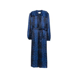 Isabel Marant Luada Abstract-print Belted Midi Dress