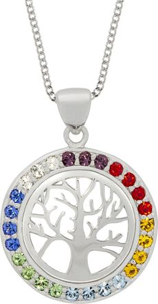 Zeeme Silber Halskette Silber 925 rhodiniert mit Lebensbaum-Motiv