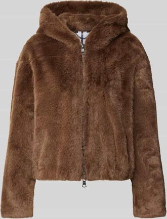 BLONDE No.8 Jacke aus Kunstfell mit Zweiwege-Rei&szlig;verschluss