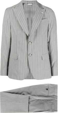 Manuel Ritz Homme, Costumes, Gris, Taille: M Abito Tasmania