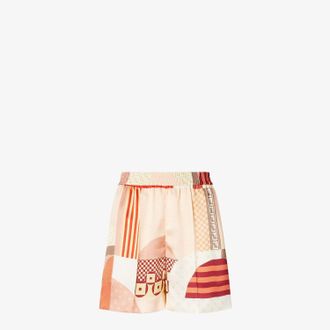 Fendi Bedruckte Krepp-Shorts