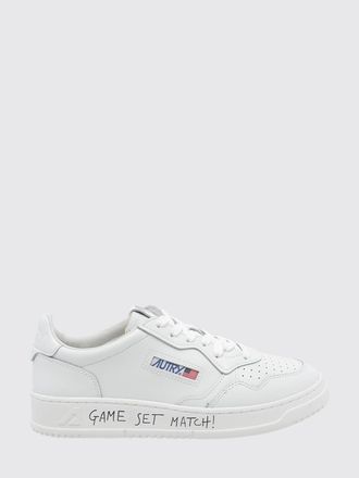 Autry Medalist Low Sneaker aus glattem Kalbsleder mit perforierter Spitze