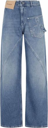 J.W.Anderson Femme, Jeans, Bleu, Taille: W26 Twisted Workwear Jeans