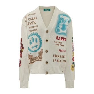 Barrow Barrow - Gilet en V - Homme - Pulls - Beige - Taille: S