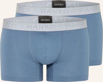 Hanro 2er-Pack Boxershorts Cotton Essentials grau
