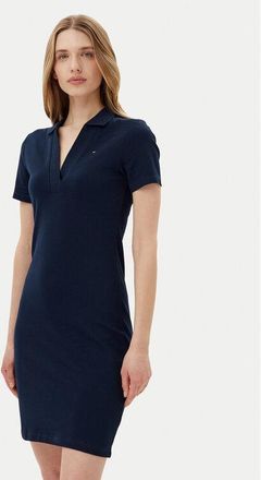 Tommy Hilfiger Kleid für den Alltag WW0WW42567 Dunkelblau Slim Fit