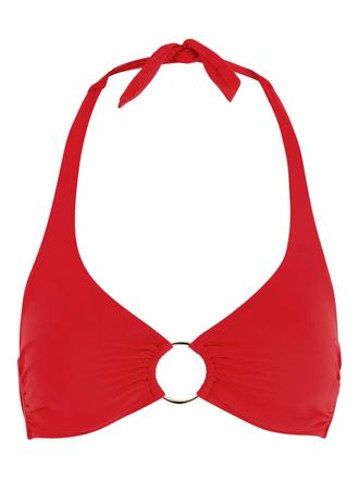 Melissa Odabash Brussels ring-detail bikini top - Rot