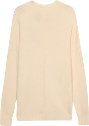 Oltre Femme, Pulls, Blanc, Taille: 42/44 FR Pull &agrave; col roul&eacute; avec d&eacute;tails c&ocirc;tel&eacute;s