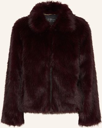 s.Oliver Black Label S.Oliver Black Label Kunstfell-Jacke rot