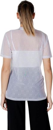 A|X Armani Exchange Logo-Patterned Polyamide T-Shirt - White