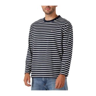 Tommy Jeans Breton Stripe Polo & T-Shirt f&uuml;r Herren - - Tops - Herren - Blau - S