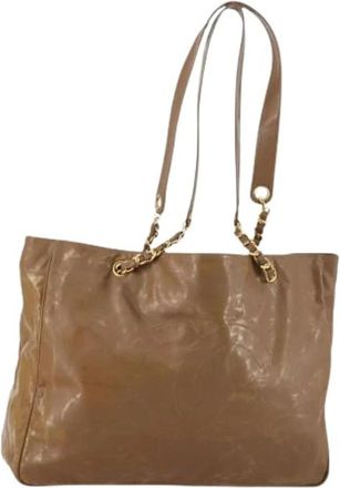 Chanel Pre-owned Vintage Enamel Tote Bag - - Pre-owned - Damen - Braun - ONE SIZE
