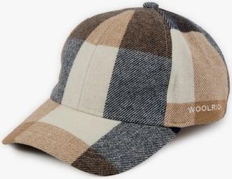 Woolrich Casquette à carreaux en laine mélangée