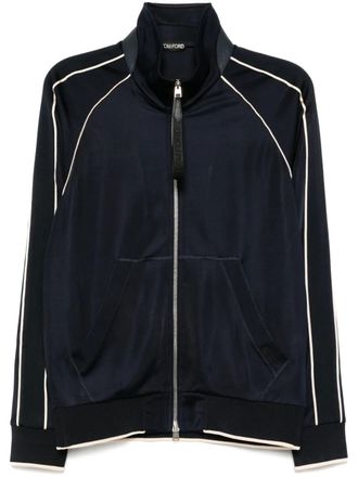 Tom Ford veste de sport à liserés contrastants - Bleu