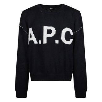 A.P.C. Round-Neck Strickwaren - - Knitwear - Herren - Blau - S