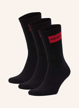 HUGO BOSS Hugo 3er-Pack Str&uuml;mpfe schwarz