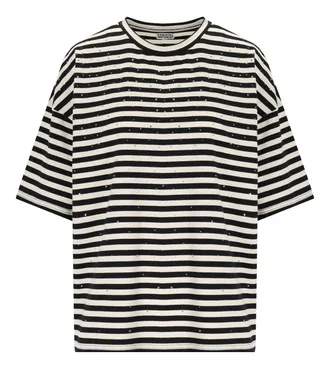 Essentiel T-SHIRT &Agrave; RAYURES JOSTE BLANC ESSENTIEL ANTWERP