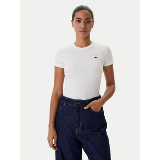 Lacoste T-Shirt TF5538 Wei&szlig; Regular Fit