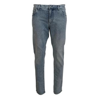 Dolce & Gabbana Elegante Slim-Fit Hellblaue Denim-Hose - - Jeans - Herren - Blau - 3XL