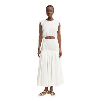 Pinko Maxikleid mit ausgestelltem Rock - - Dresses - Damen - Beige - M