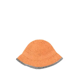Missoni Crochet-knit Striped-trim Bucket Hat