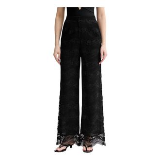 Twinset Makrame-Spitzenhose - - Trousers - Damen - Schwarzk - XS