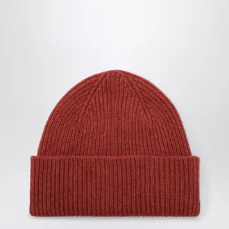 Le Bonnet Beanie aus Wolle und Caregora in Terra