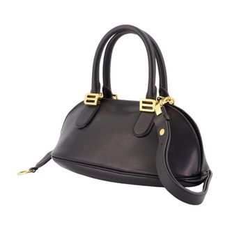 Balenciaga Womens Bolero Bowl Mini Bag Leather Black Calfskin Handbags-purses