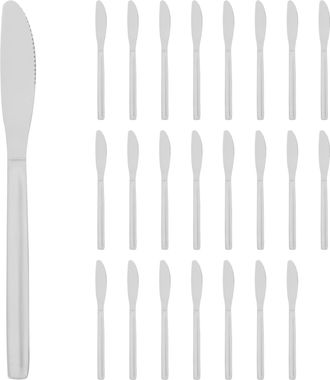 Argon Tableware Set 24 Abendessen Messer aus Edelstahl