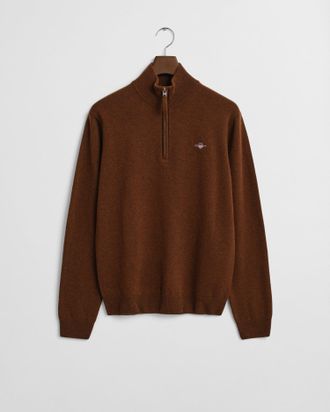 GANT Herren Superfine Lambswool Troyer (XXXL) MAHOGANY Braun