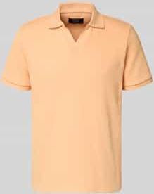 Mc Neal Regular Fit Strick-Poloshirt mit V-Ausschnitt