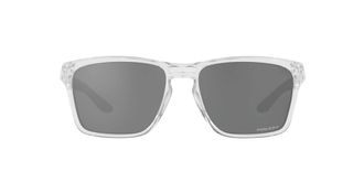 Oakley 0OO9448 Brille, poliert, transparent/Premium-Schwarz, 57 für Herren, Poliert Transparent/Schwarz Premium