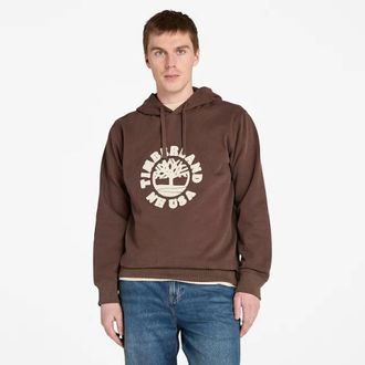 Timberland Homme, Sweatshirts et sweats &agrave; capuche, Brun, Taille: S Holiday Graphic Sweat &agrave; capuche