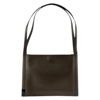 Gucci Pre-owned Metallic Brown Leather Shoulder Tote Bag - - Pre-owned - Damen - Braun - ONE SIZE