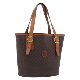 Celine Pre-owned Macadam Canvas Shoulder Bag - Femme - Pre-owned - Brun - Taille: ONE Size